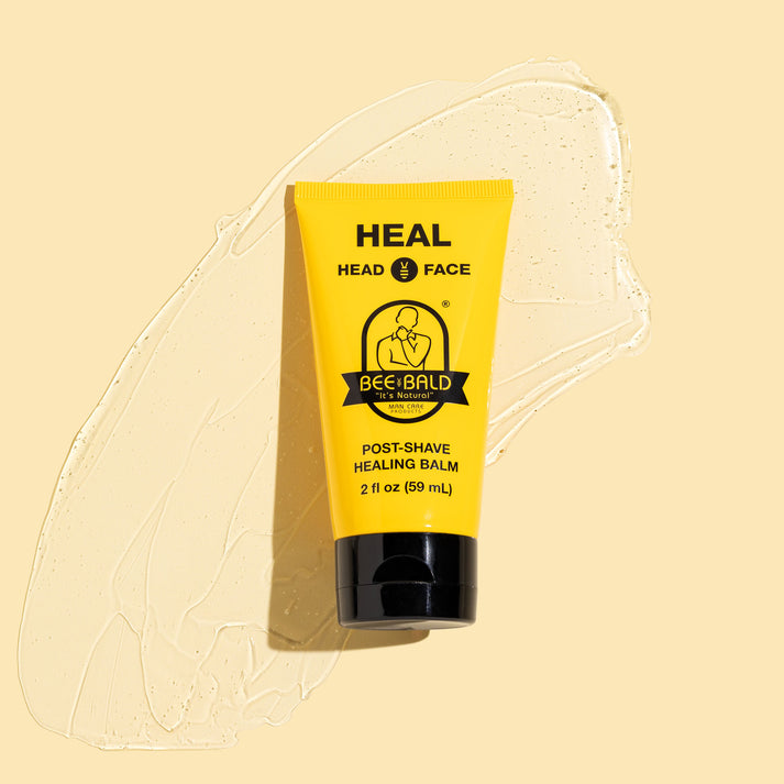 HEAL Aftershave for Men Healing Balm for Bald Heads & Face - Bee Bald